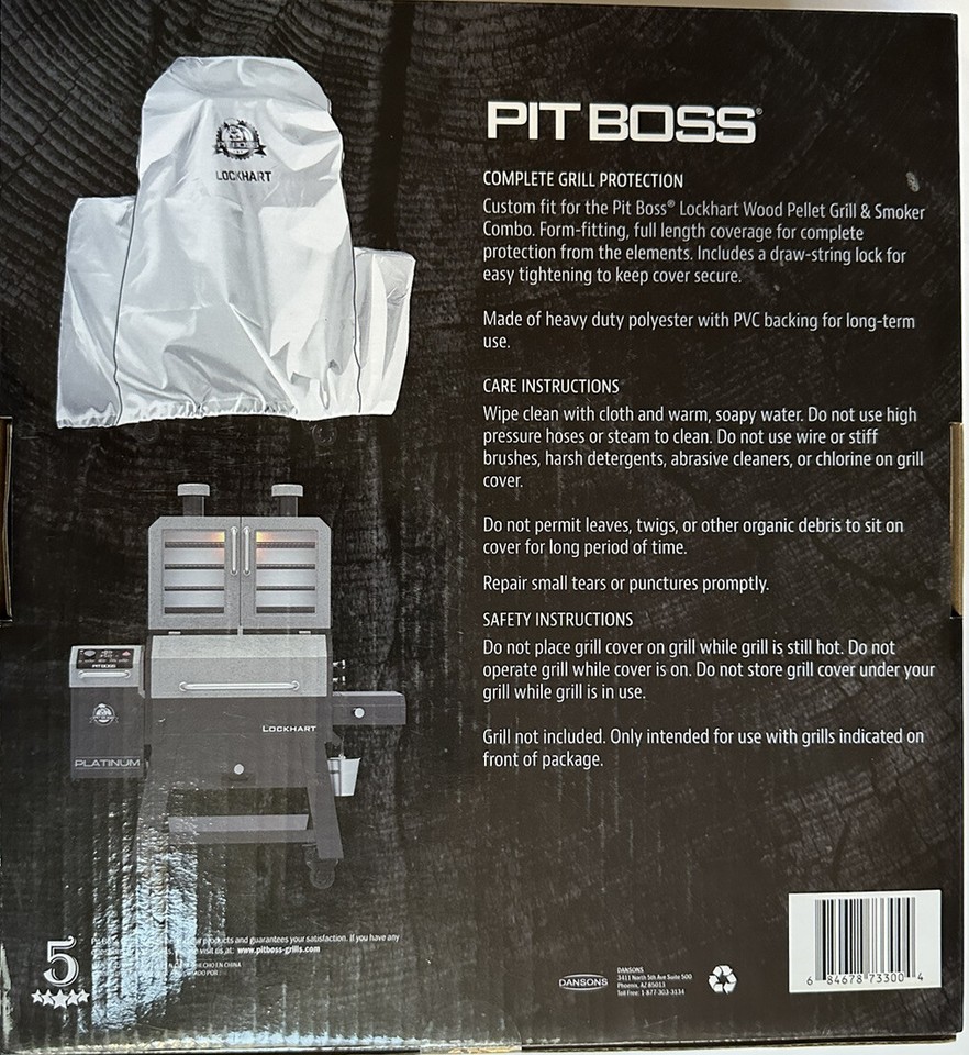 Pit Boss Platinum Lockhart Grill Cover Platinum Grill Cover Wood Pellet ...