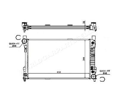 Radiator For MERCEDES CLK W209 C W203 SLK R171 2035001003 | eBay