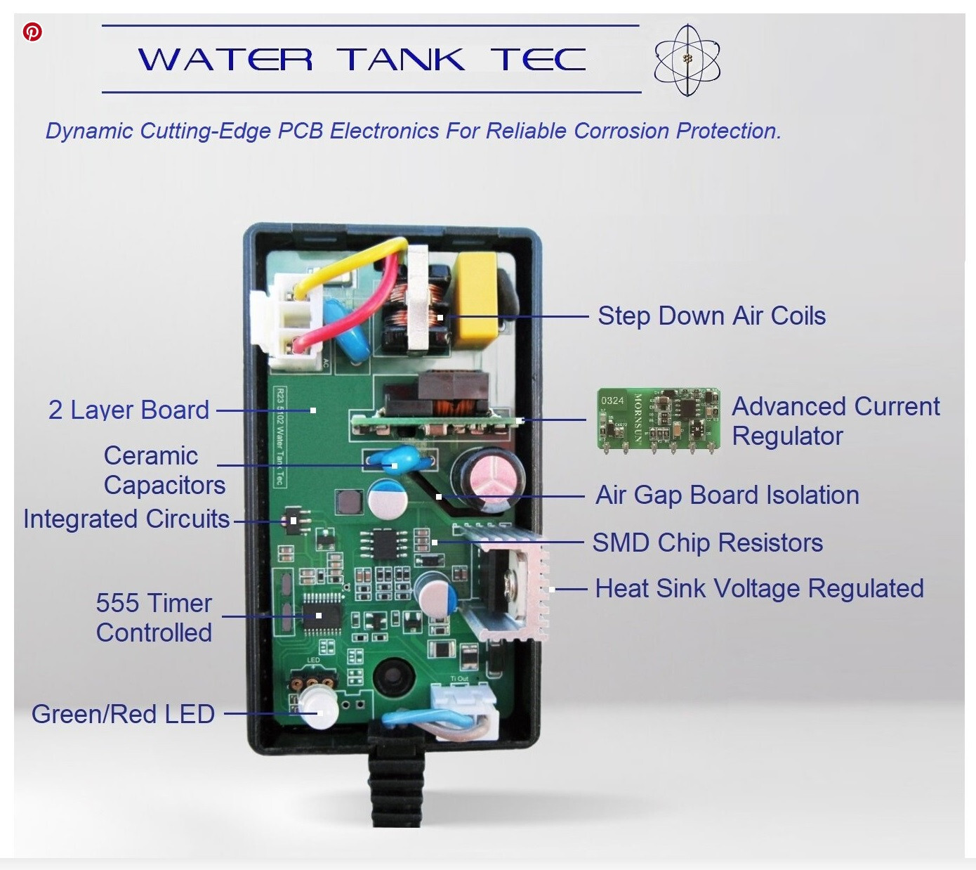 ICCP Powered Anode Rod System. Stops Internal Tank Corrosion & Hot ...