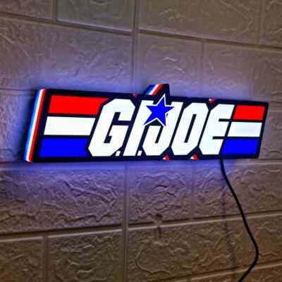 G.I. JOE Logo & Cobra (G.I. Joe) Logo 3D printed LED Sign | G.I. Joe ...