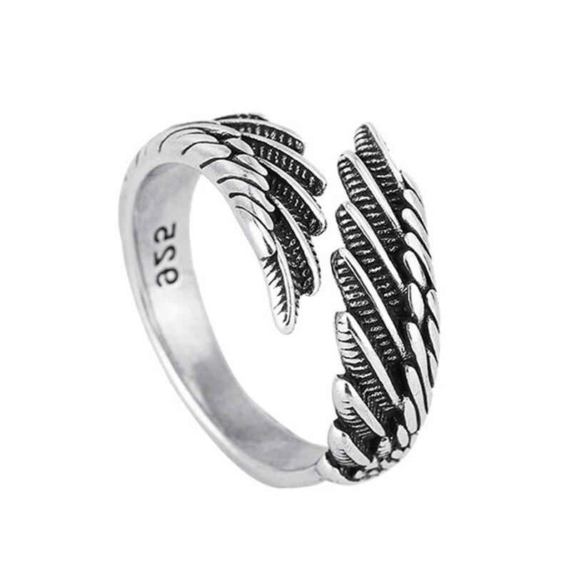 Simple Feather Rings Open Finger Ring Women Jewelry Adjusta | eBay