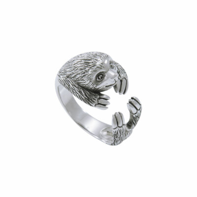 Sloth Wrap 925 Sterling Silver Fine Animal Totem Spirit Wildlife Nature ...