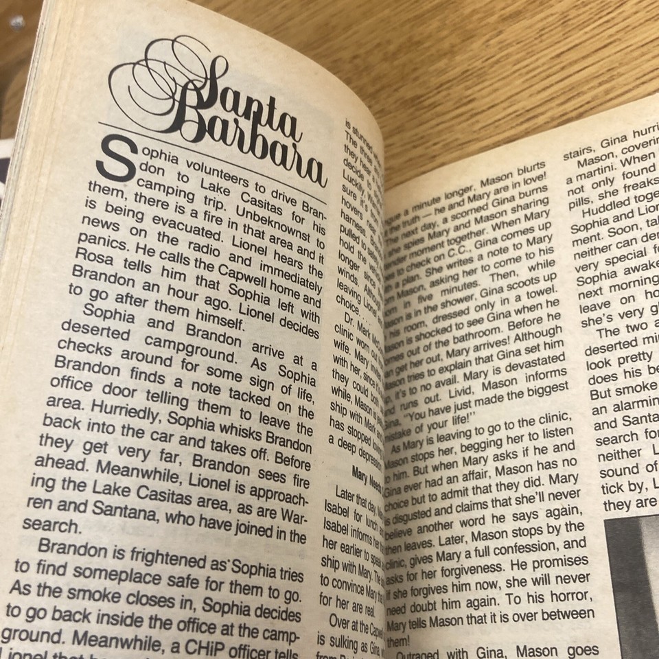 Susan Sullivan, Robert Foxworth - Soap Opera Digest Magazine 1985 | eBay UK