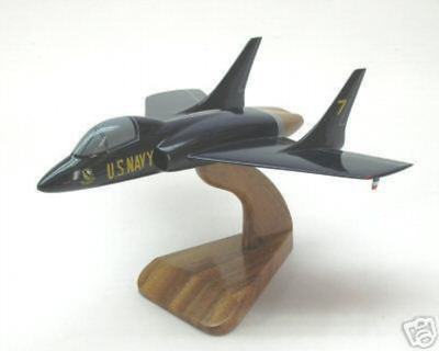F7U Cutlass Blue Angels Bomber Airplane Desktop Wood Model Big New | eBay