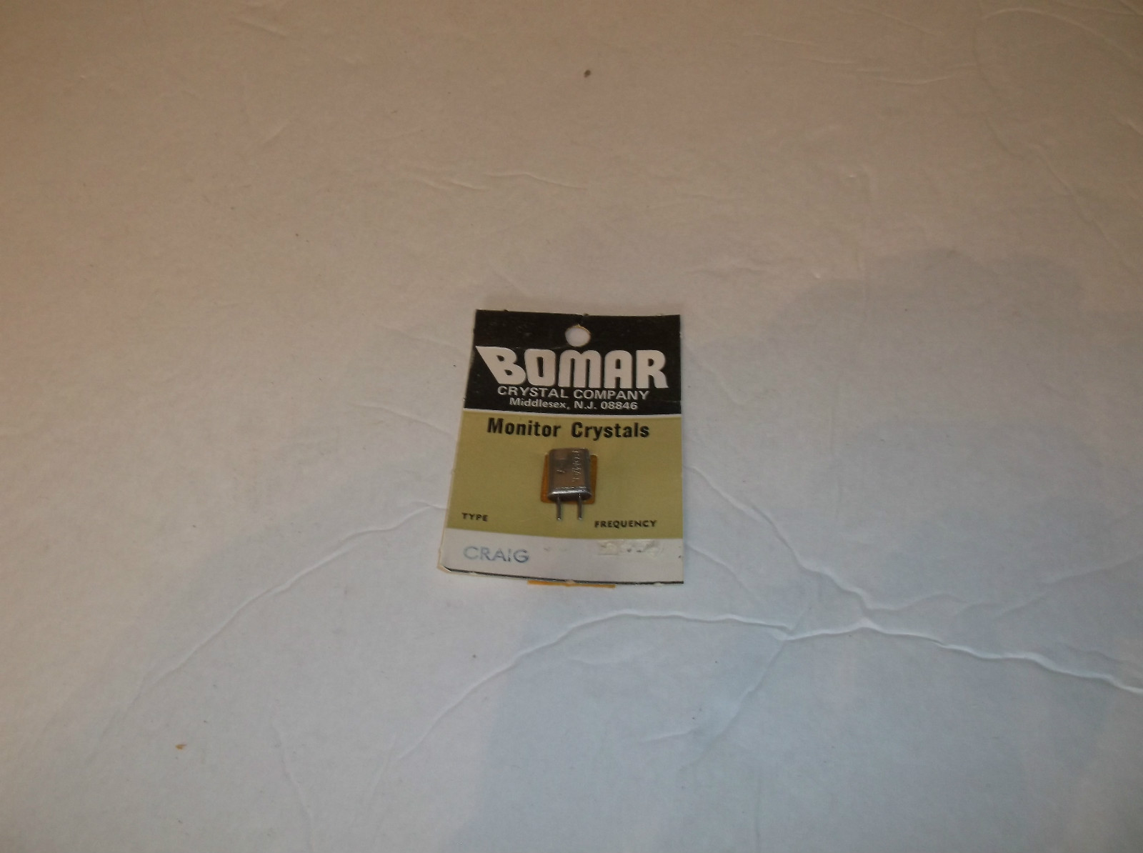 CRAIG SCANNER/MONITOR CRYSTAL 152.44 I.F BY BOMAR NEW | eBay