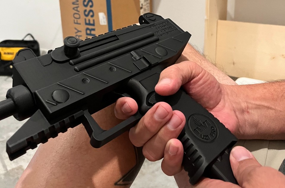 UZI Pro pistol 1:1 Model Black Prop Cosplay Costume | eBay