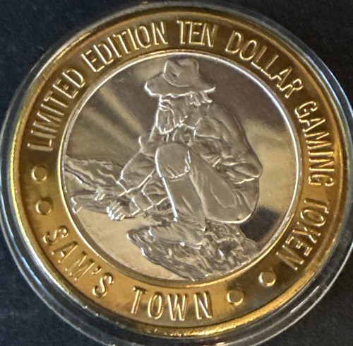 Sam's Town Prospector Limited Edition Ten Dollar Gaming Token .999 Fine ...