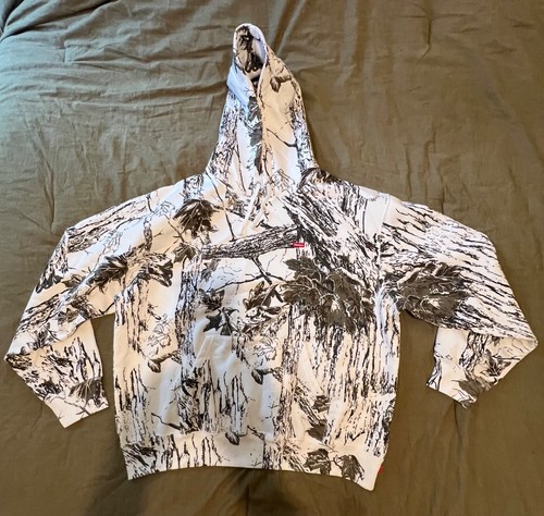 Supreme Small Box Hooded Sweatshirt Hoodie Snow Camo Size Large SS24 ...