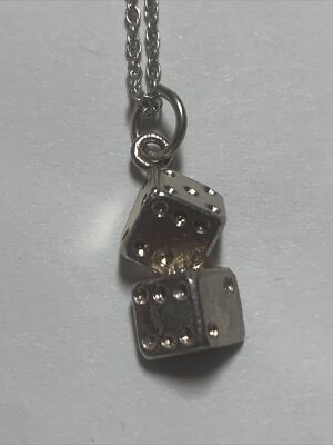 Vintage 925 Sterling Silver Gambling Lucky Roll Vegas, Card Players ...