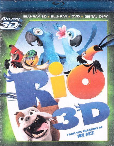 RIO - 4 Disc Set - Andy Garcia, Anne Hathaway, New BluRAY 3D + 2D + DVD ...