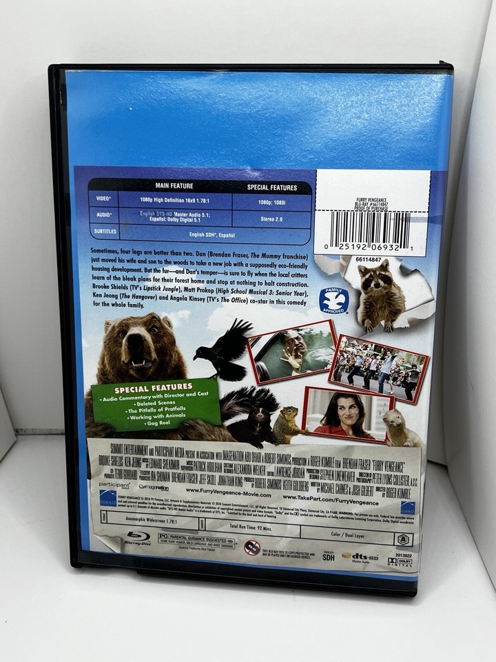 Furry Vengeance (Blu-ray, 2010) DVD Brendan Fraser 25192075292 | eBay