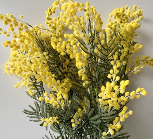 Artificial Fake Silk Flower Australian Native Golden Yellow Wattle ...