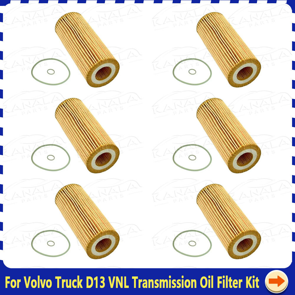 6PCS For Volvo Truck D13 VNL Transmission Oil Filter Kit 20779040 OEM ...