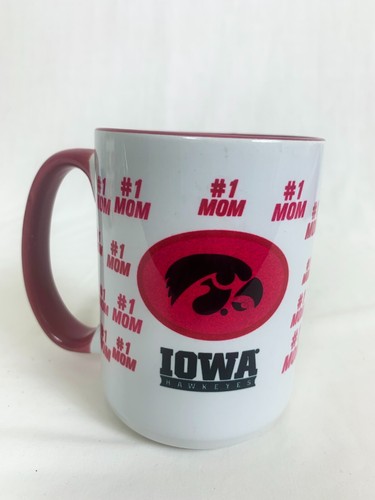 Iowa Hawkeyes #1 Mom Coffee Cup Tea Cup 12 oz Nice. | eBay