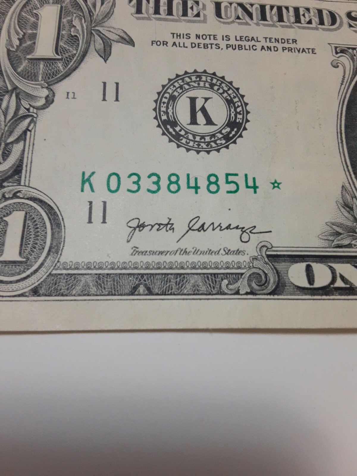 STAR NOTE $1 FEDERAL RESERVE NOTE VERY RARE 250K RUN FANCY SERIAL ...