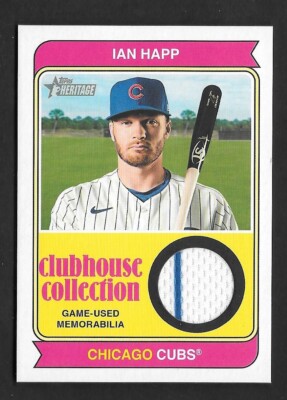 2023 Topps Heritage IAN HAPP Clubhouse Collection Relics - CHICAGO CUBS ...