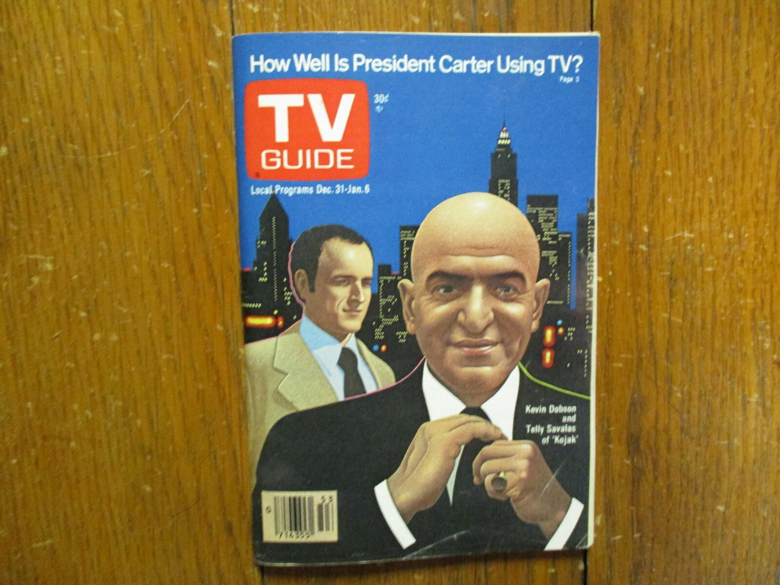 Dec 31-1977 TV Guide Mag(KEVIN DOBSON/KOJAK/TELLY SAVALAS/JULIA CHILD ...