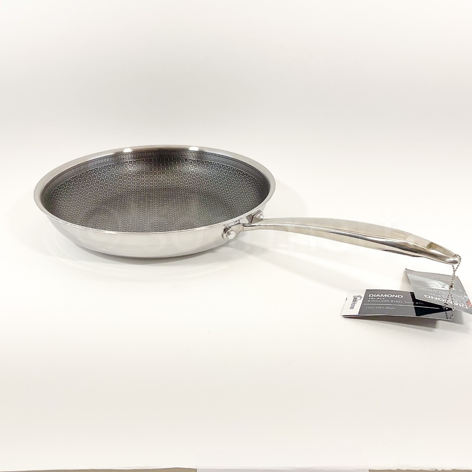 Lexi Home Tri-ply Stainless Steel Diamond Non Stick 10" Frying Pan New ...