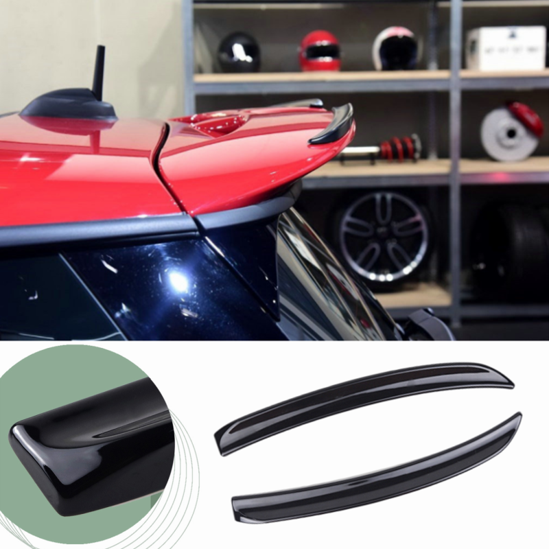For Mini Cooper F56 F55 S/JCW Rear Wing Trim Spoiler Extension Lip Fins ...