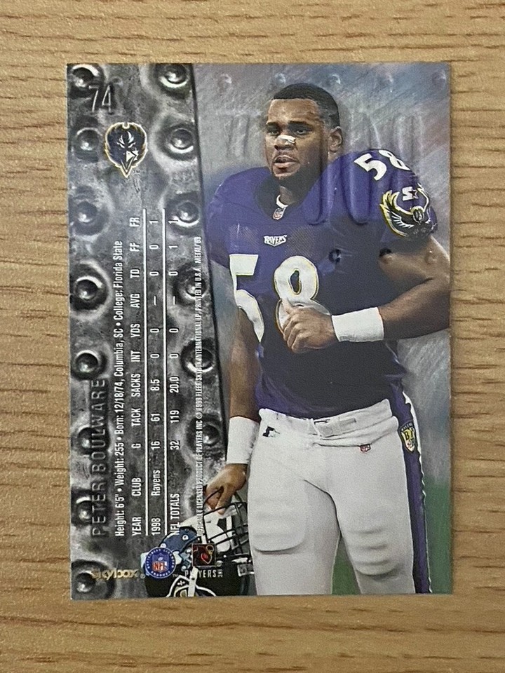 1999 SKYBOX FLEER METAL UNIVERSE PETER BOULWARE BALTIMORE RAVENS #74 | eBay