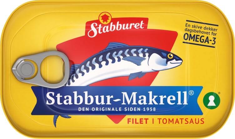 7 x Norwegian Stabburet-Makrell i Tomat -Mackerel in Tomato Sauce 110g ...