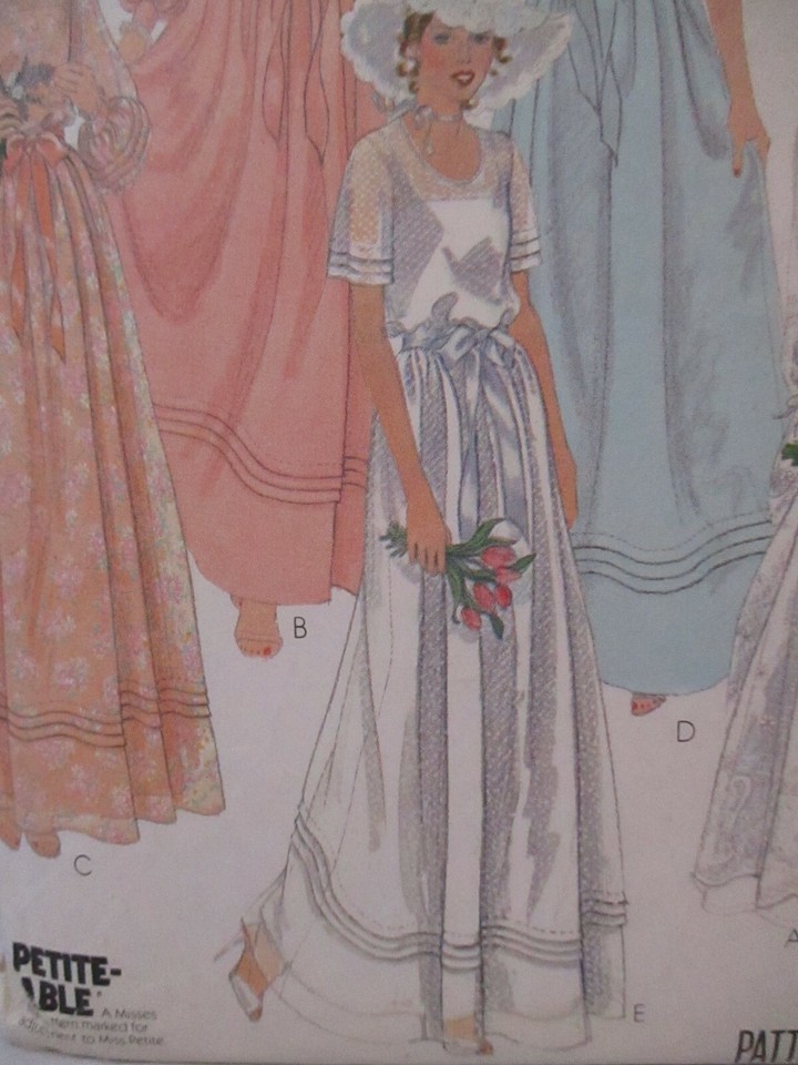 McCall's Pattern 6681 Size 10 Bust 32 1/2" Bride Bridesmaid Dresses ...