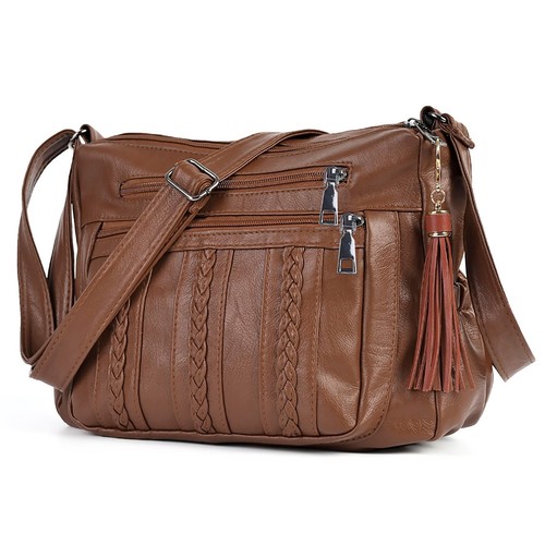 Purses for Women Pocketbooks Soft PU Leather Ladies Crossbody Purse ...