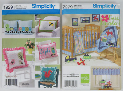 2 Simplicity Nursery Accessories Patterns 1929 & 2279 UNCUT - Quilt ...