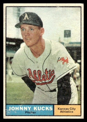 1961 Topps Johnny Kucks #94 Kansas City Athletics Baseball Card | eBay