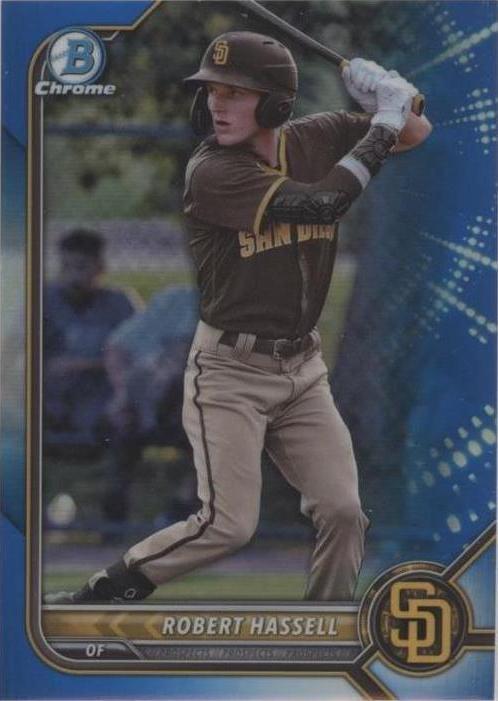 2022 Bowman Chrome - Prospects Robert Hassell #BCP-169 Blue Refractor /150 (RC) for sale online ...