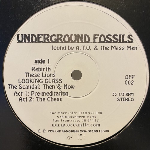 ABSTRACT TRIBE UNIQUE - UNDERGROUND FOSSILS (LP) 1997!! RARE!! RUDE ...