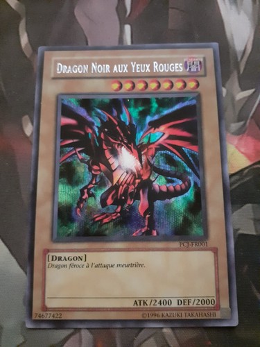 Dragon Noir aux Yeux Rouges PCJ fr001 Secret Rare VF | eBay