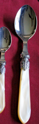 Jean Couzon France GALAXY PEARL Soup Spoon 8 7/8" Stainless Flatware 18 ...