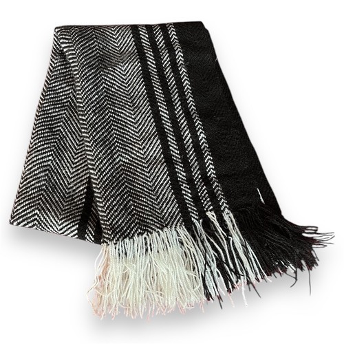 Vintage Lliclla 100% Wool Large Herringbone Knit Scarf | eBay