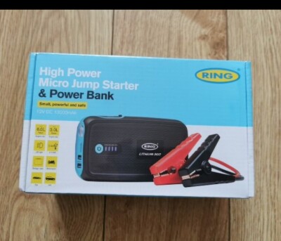 Ring 13000mAh High Power Micro Jump Starter & Power Bank (No Time ...