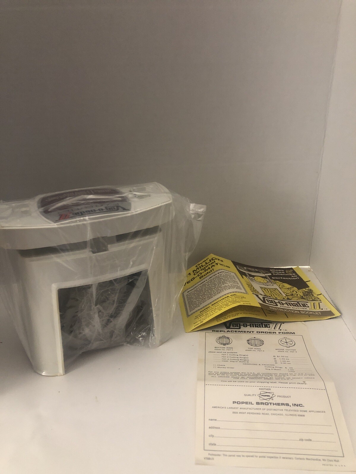 Vintage 1961 Veg-O-Matic Food Preparer Made In USA - SLICER DICER | eBay