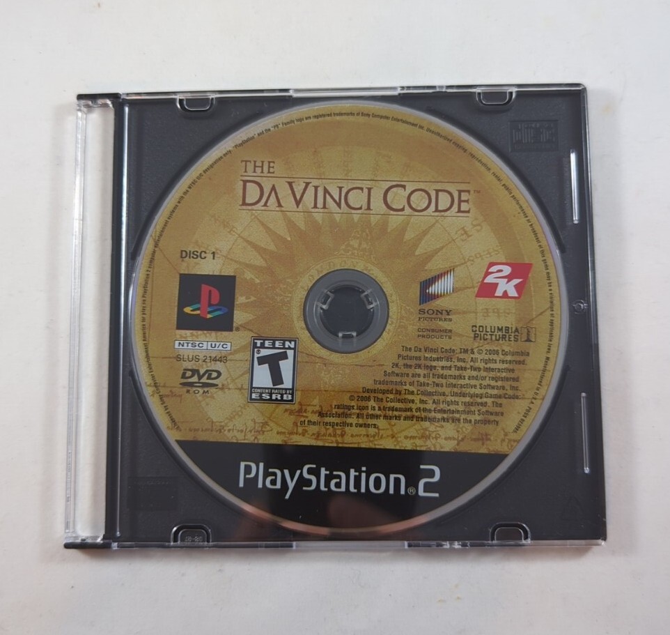 The Da Vinci Code (Sony PlayStation 2 PS2) *GAME DISC ONLY - TESTED ...
