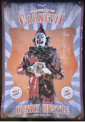 Henry Hustle Spirit Halloween Poster 2024 Carnevil 36x24 Limited ...