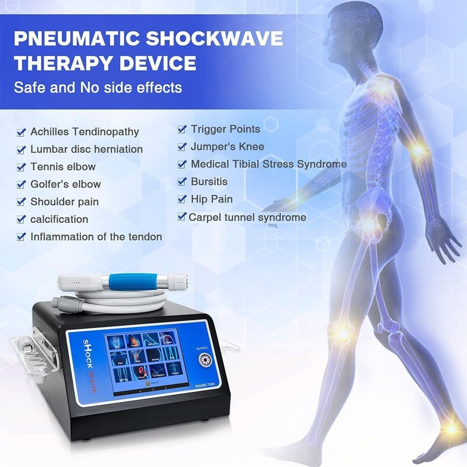 Kalecope 10 Bar ESWT Pneumatic ED Shockwave Therapy Machine Body Pain ...