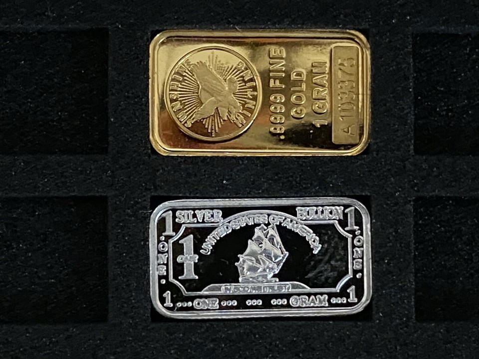 Silver Bullion Gold Bullion Bar Precious Metals Case Store Bullion ...
