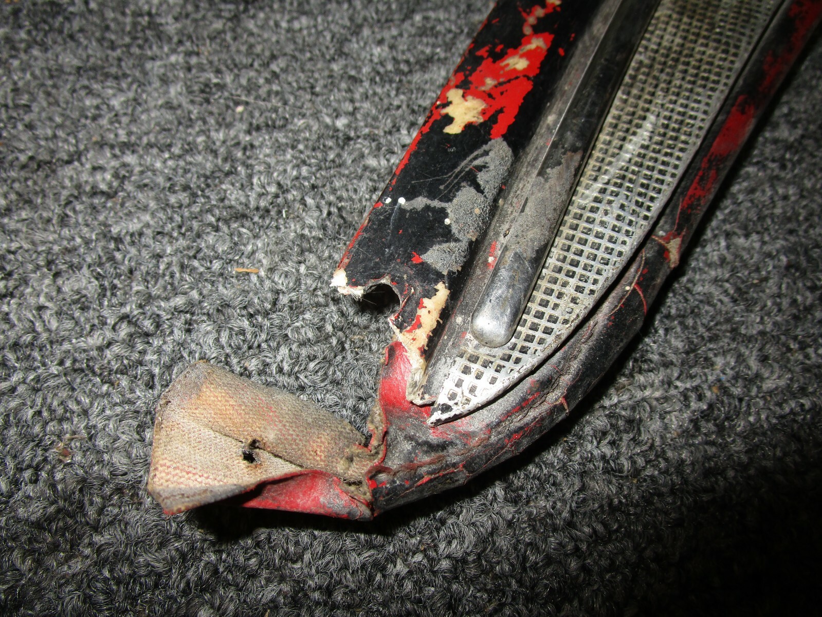 59/62 corvette press molded fiberglass interior floor kick panels pair ...