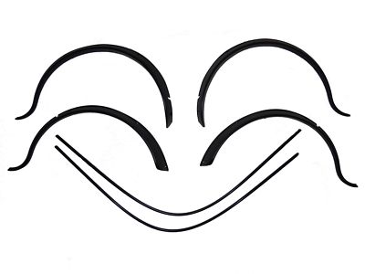 Classic Mini Wheel Arch Kit - Black Plastic 6 Piece Kit 84 Onwards ...