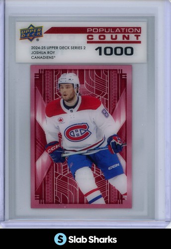 2024 UPPER DECK #PC-60 JOSHUA ROY POPULATION COUNT 1000 RC ROOKIE | eBay