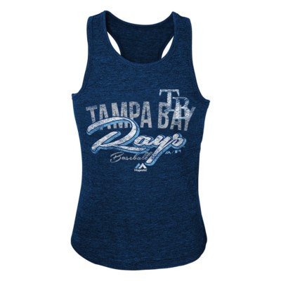 Tampa Bay Rays Majestic MLB Girls Youth Navy Blue Racerback Tank | eBay.de