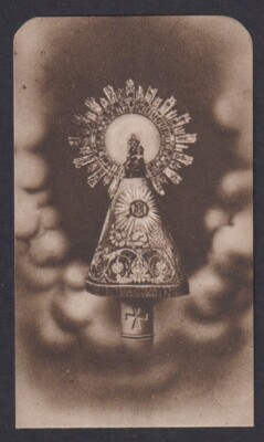 Holy card antique de la Virgin del Pilar image pieuse santino estampa ...