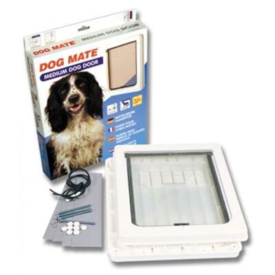 Dog Mate Pet Dog Door Flap Dogs & Cats Medium White 215 215W Flap size ...