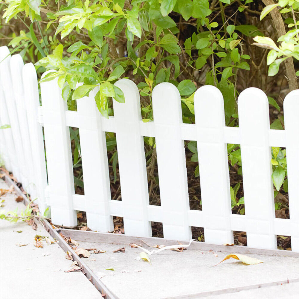 Foldable Plastic Fence Panel Garden Border Landscape Edging Lawn ...