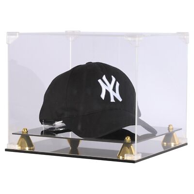 Clear Acrylic Hat Display Case Baseball Football Cap Display Stand ...