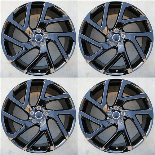 SET(4) 22X9.5 NEW GLOSS BLACK WHEELS 5X120 FIT RANGE ROVER SPORT ...