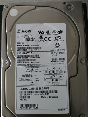 Seagate Cheetah 10K.6 146.8 GB,Internal,10000 RPM,3.5" (ST3146807LC ...